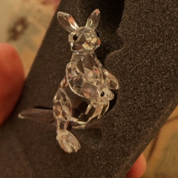 Swarovski | Accents | Swarovski Crystal Kangaroo And Joey Figurine ...